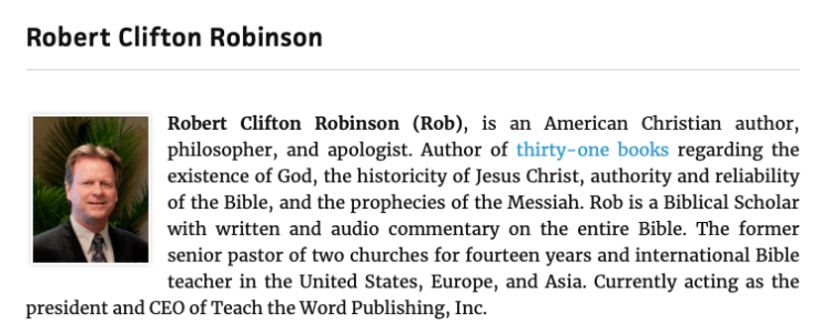 Impeaching Robert Clifton Robinson – The Amateur Exegete